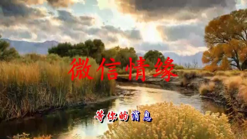 一首超好听的《微信情缘》,QQ微信网络情缘,好听醉了!