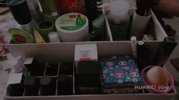 鞋盒巧妙制作化妆品收纳盒,又可以省钱了ߘ�ߘ