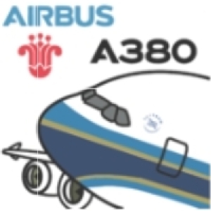 一架不会飞的a380 