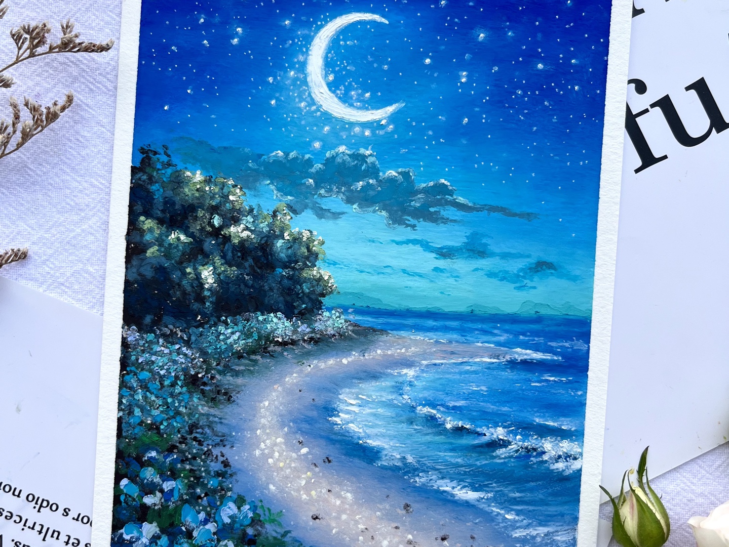 油画棒|如果你没看过星辰大海吧,那我就画一个给你看(附过程色号)