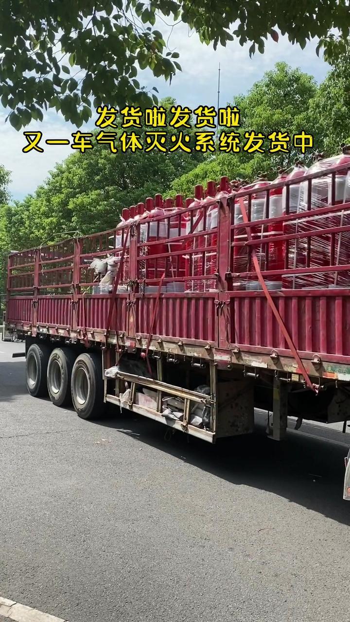 地球不爆炸,我们不放假,又一车气体灭火系统发货啦#消防安全 #源头...
