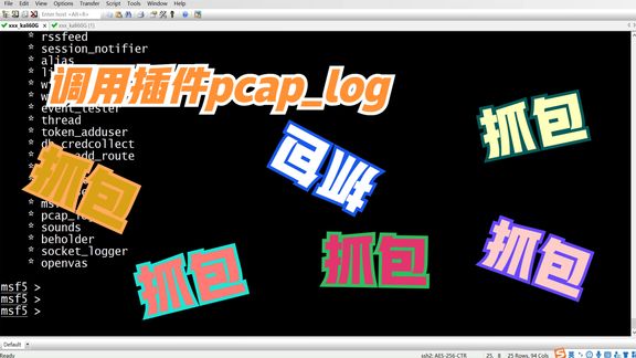 metasploit调用插件pcap_log,对网口进行抓包