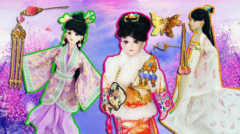 叶罗丽娃娃古风换装盘发游戏 清装汉服仙侠风哪个最美呢