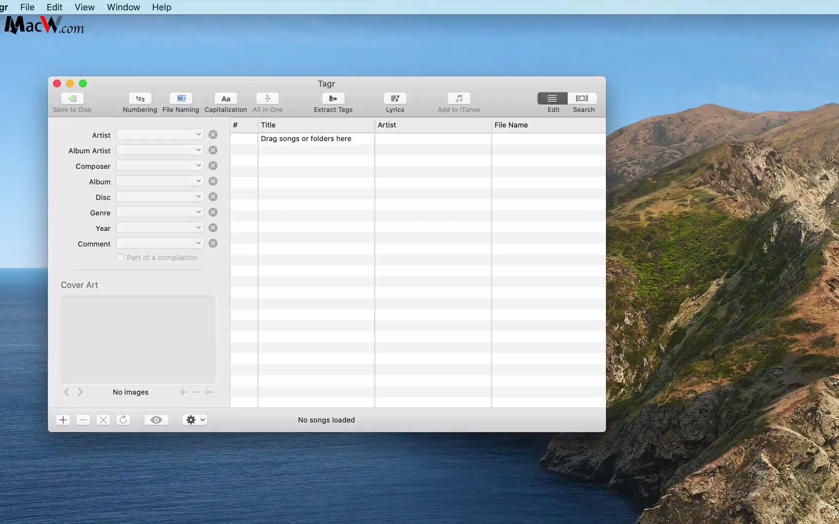 音频元数据编辑器Tagr for Mac