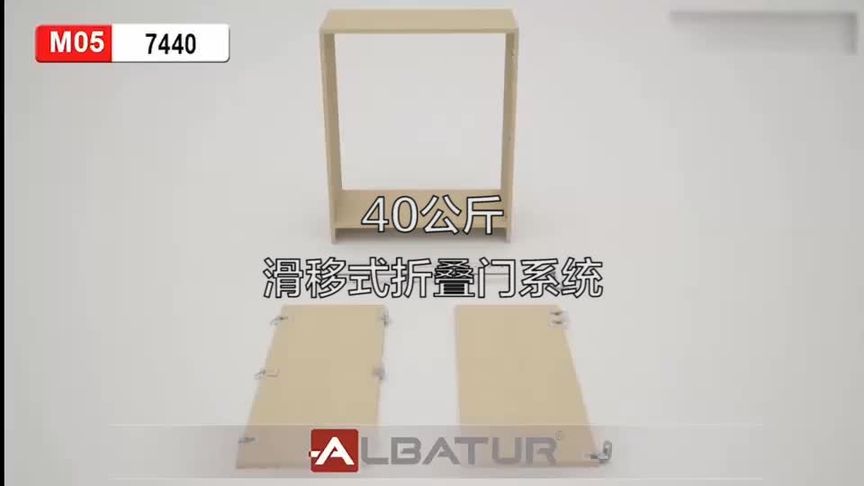 Albatur 滑移式折叠门系统#衣柜橱柜 #橱柜门 #五金铰链#装修