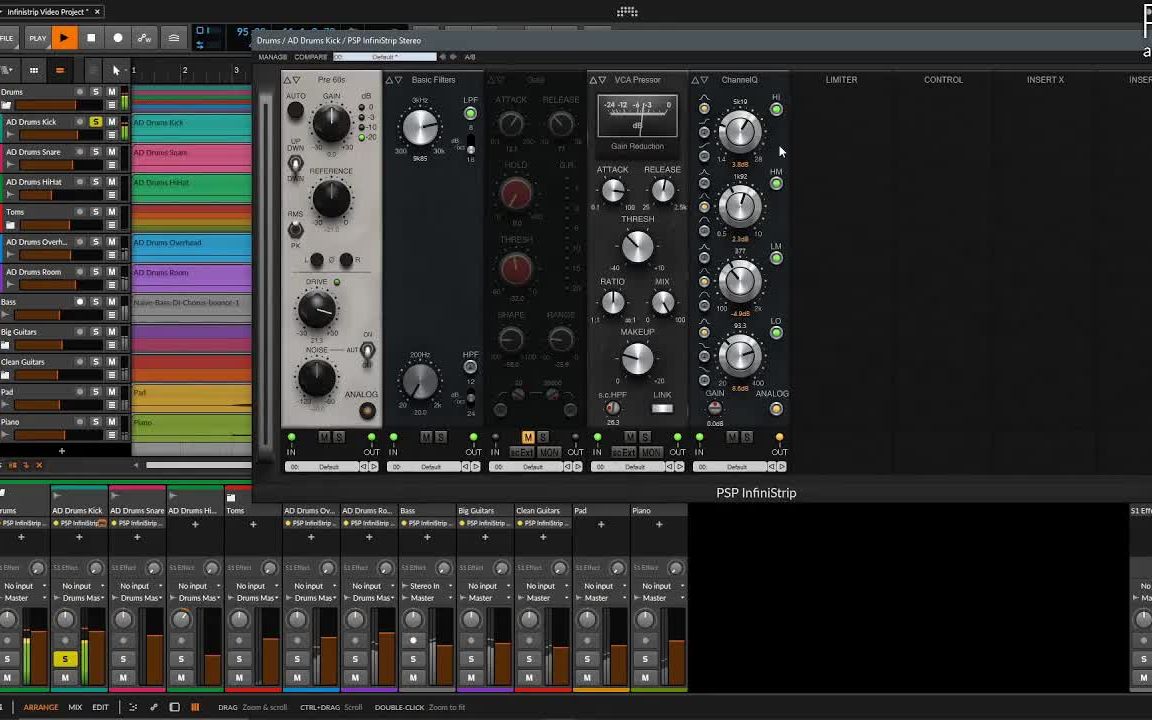 PSPaudioware PSP InfiniStrip 500系列模块通道条效果器介绍