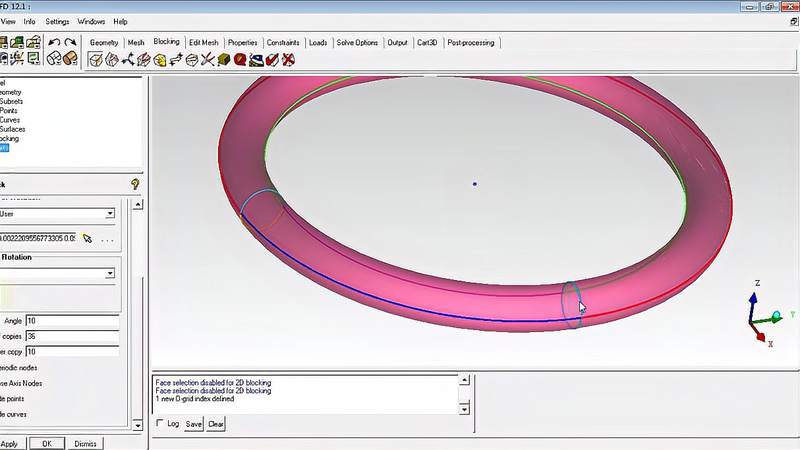 ICEM结构网格——圆环网格划分