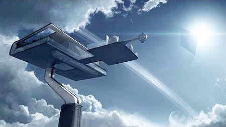 我的世界MC建筑:在太空里造房子!精美的高空别墅