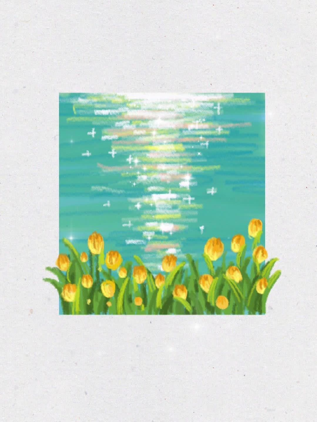 听说备忘录画郁金香原创博主 又出新版配色郁金香了!