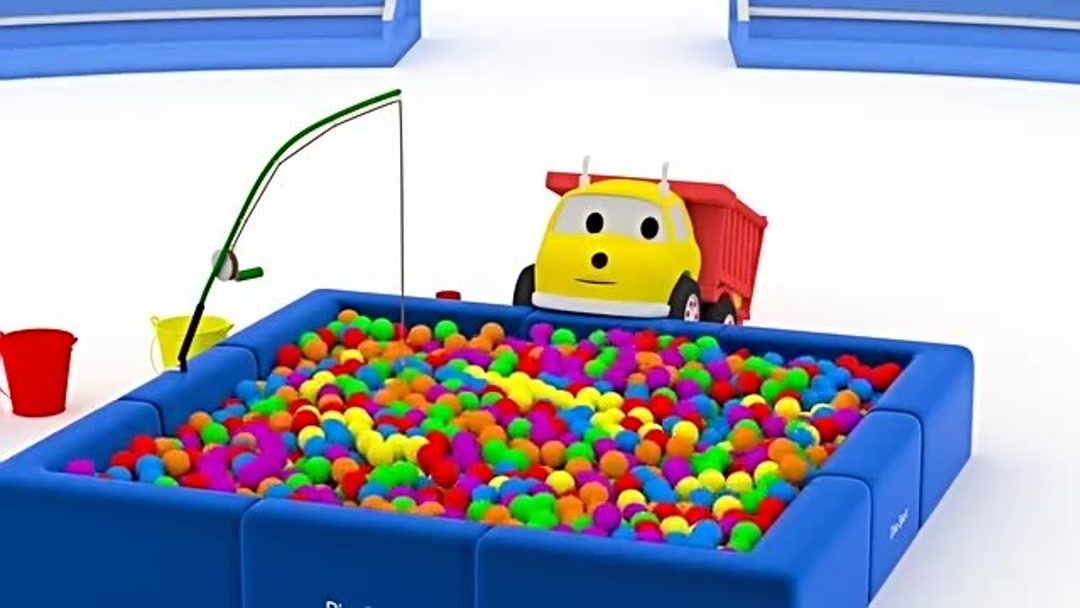 和翻斗车伊森学习 第12集 钓鱼学颜色