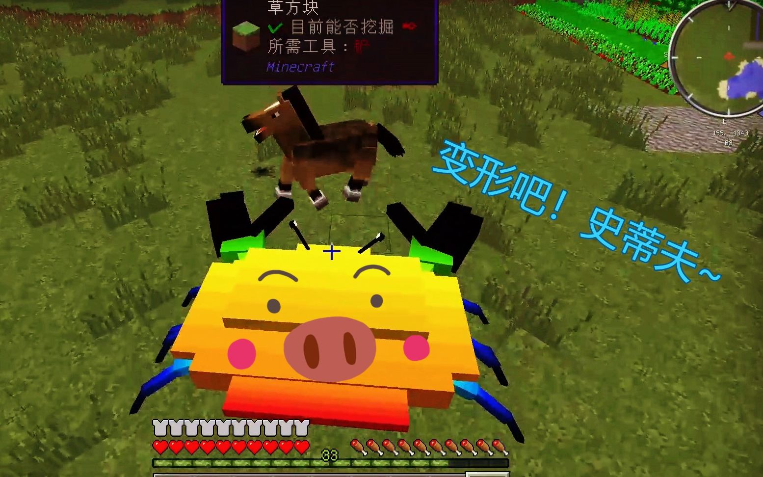 我的世界怪物大乱斗篇:变形记~就是那么酷炫!