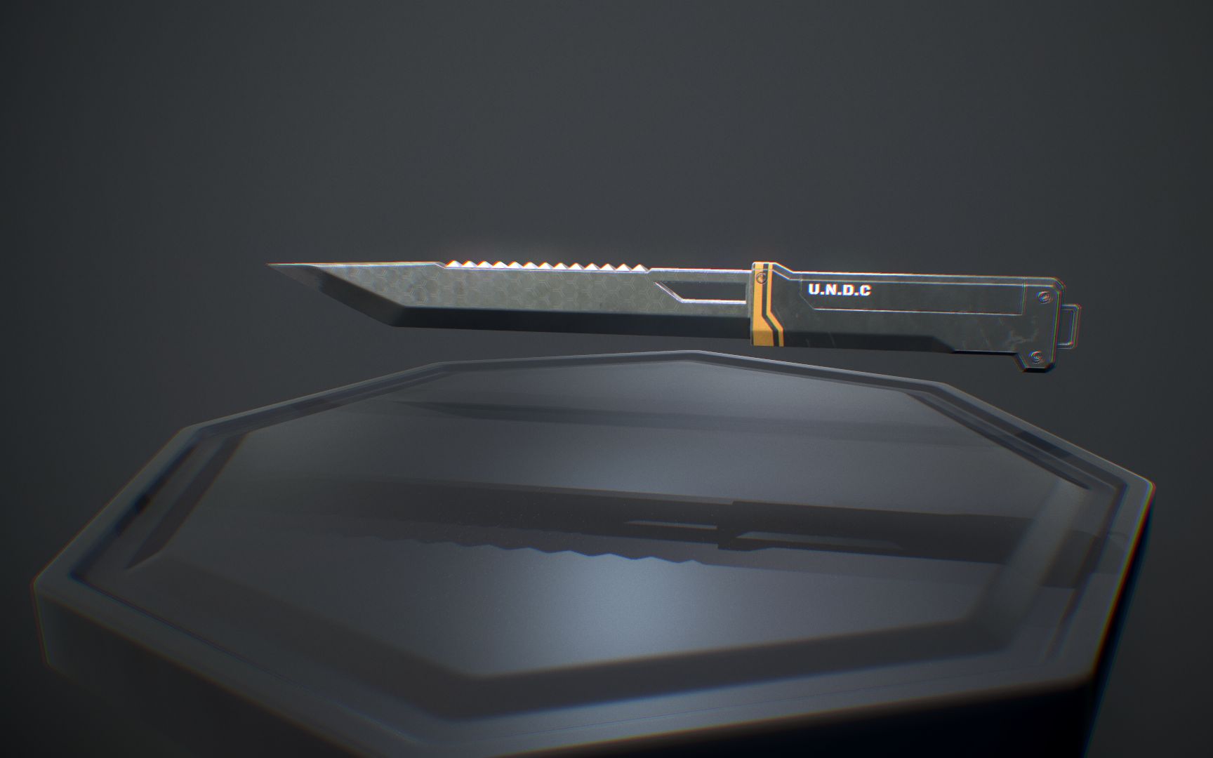 3dmax武器建模,如何把匕首制作出真实感材质?