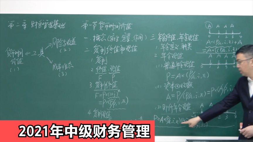 21年中级财务管理第二章财务管理基础:即付年金现值的另一种算法