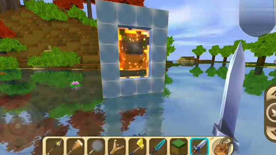 迷你世界:一分钟教你如何制作通往冰源世界的传送门!