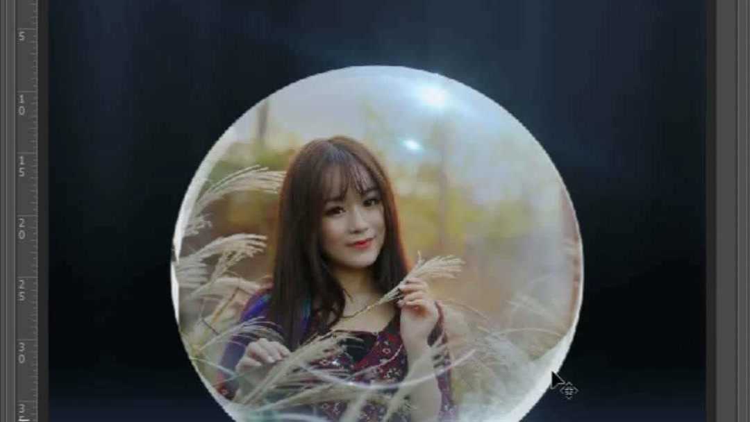   PS教程:水晶球照片效果