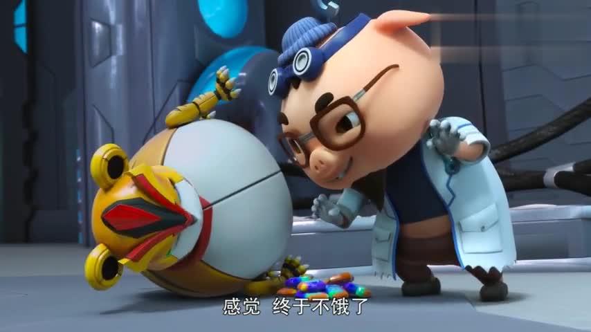 猪猪侠:迷糊老师的电子密匙竟然会在阿五的肚子里