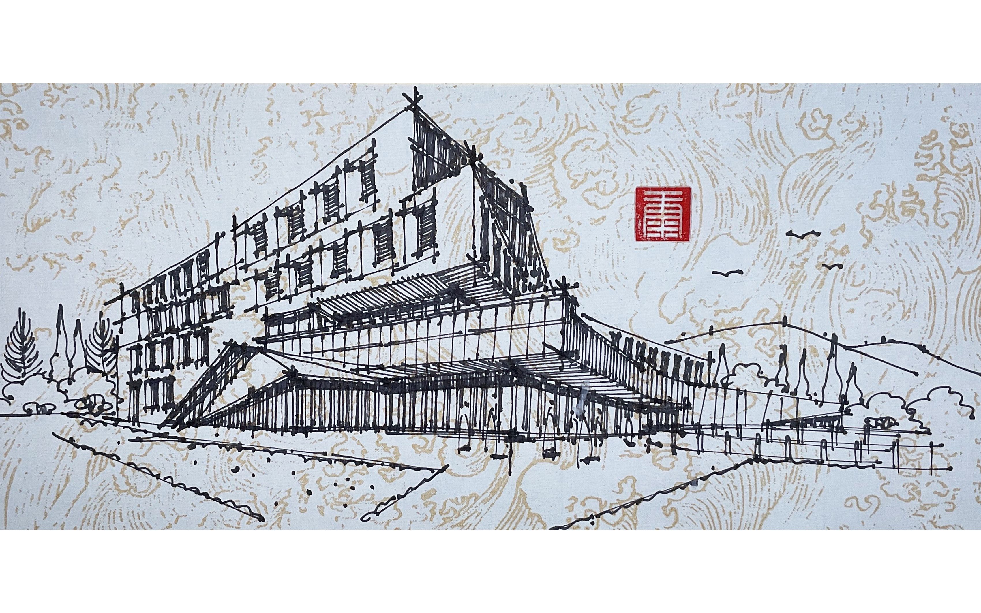 【每日一画】建筑手绘每日绘画04