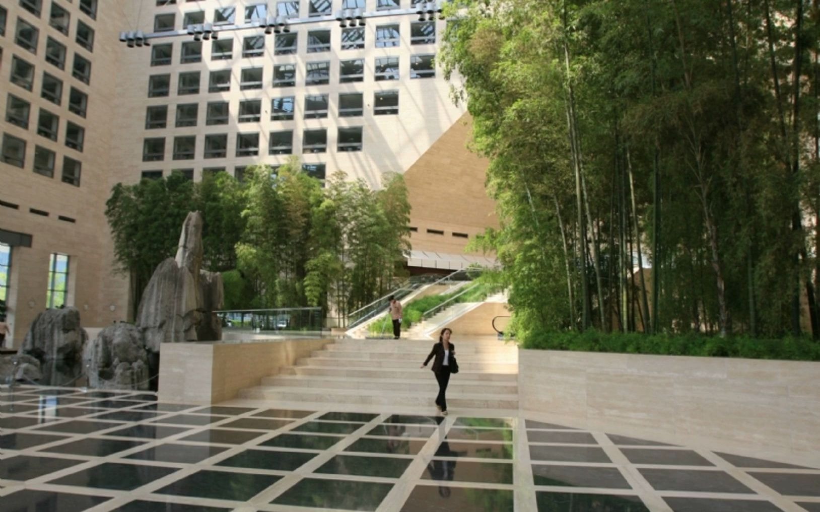 #贝聿铭作品SU模型 #银行案例 贝聿铭北京中国银行办公楼 #知末网