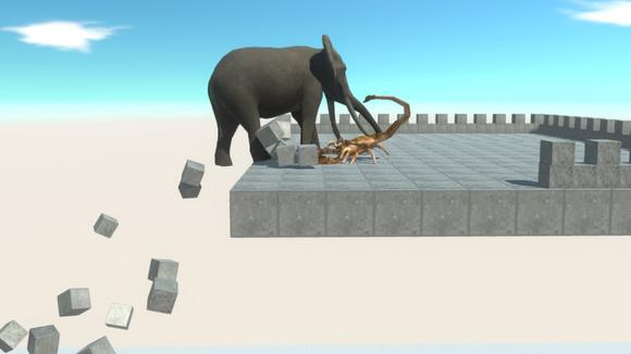 野兽战争模拟器:囚牢大战,1vs1的精彩战斗。