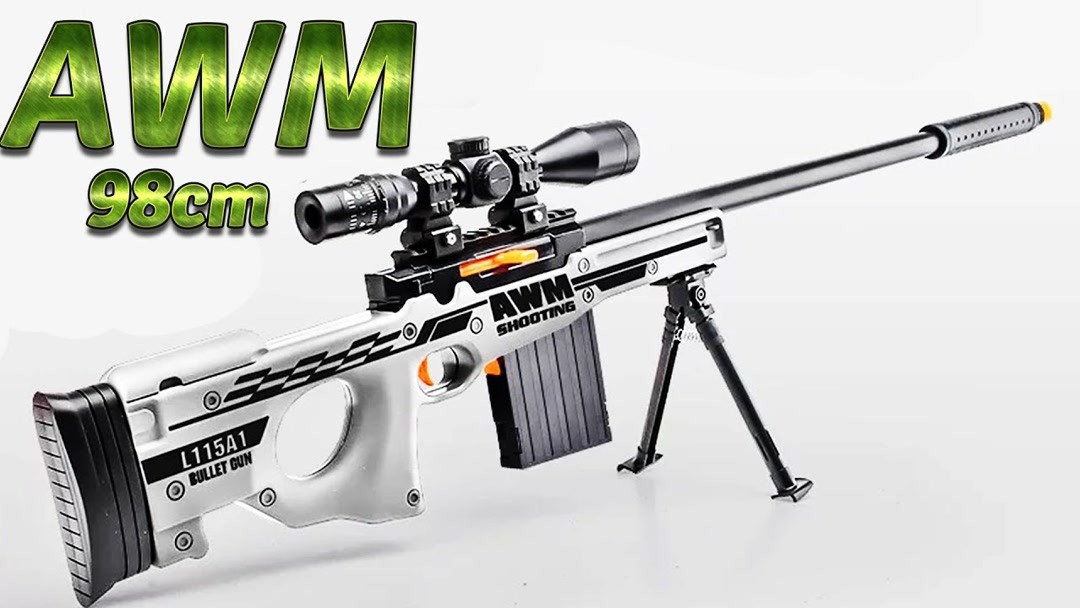 AWM玩具枪开箱:组装一把配置8倍镜的AWM狙击枪!