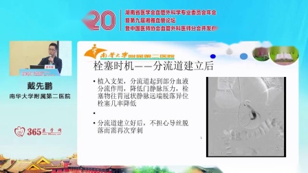 戴先鹏:胃冠状静脉栓塞术在TIPS术中的应用【第九届湘雅血管论坛】