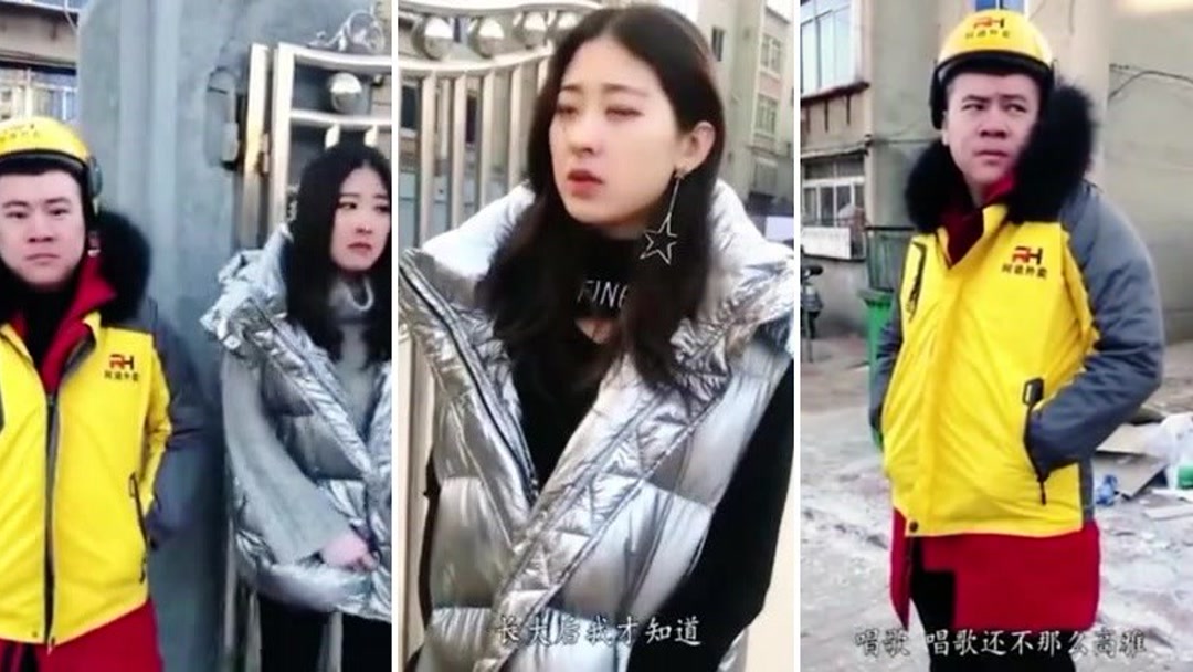 搞笑视频:你有本事点外卖,你有本事开门啊