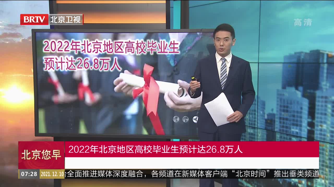 2022年北京地区高校毕业生预计达26.8万人