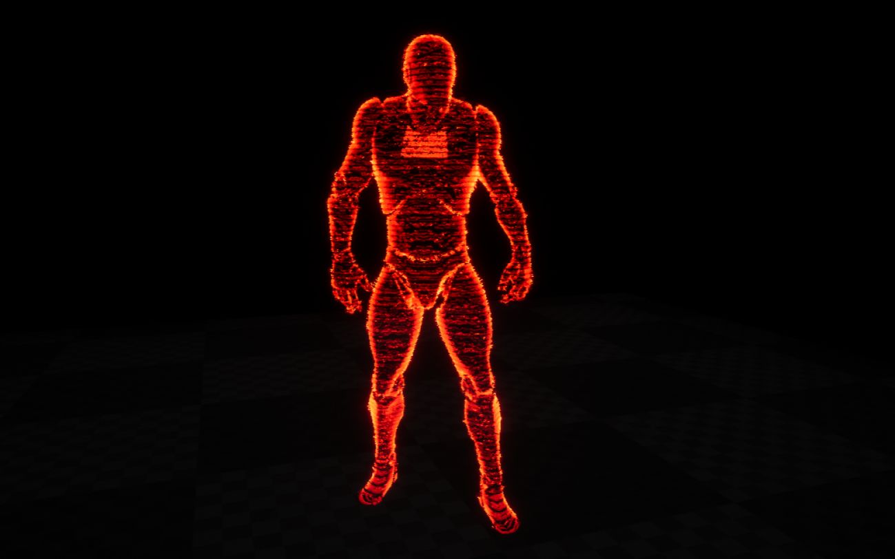 【UE4】简单的全息投影效果