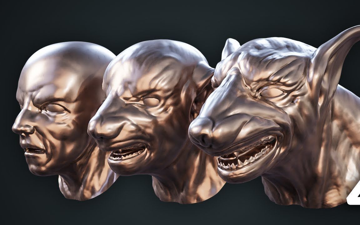 Blender2.6变形狼人教程