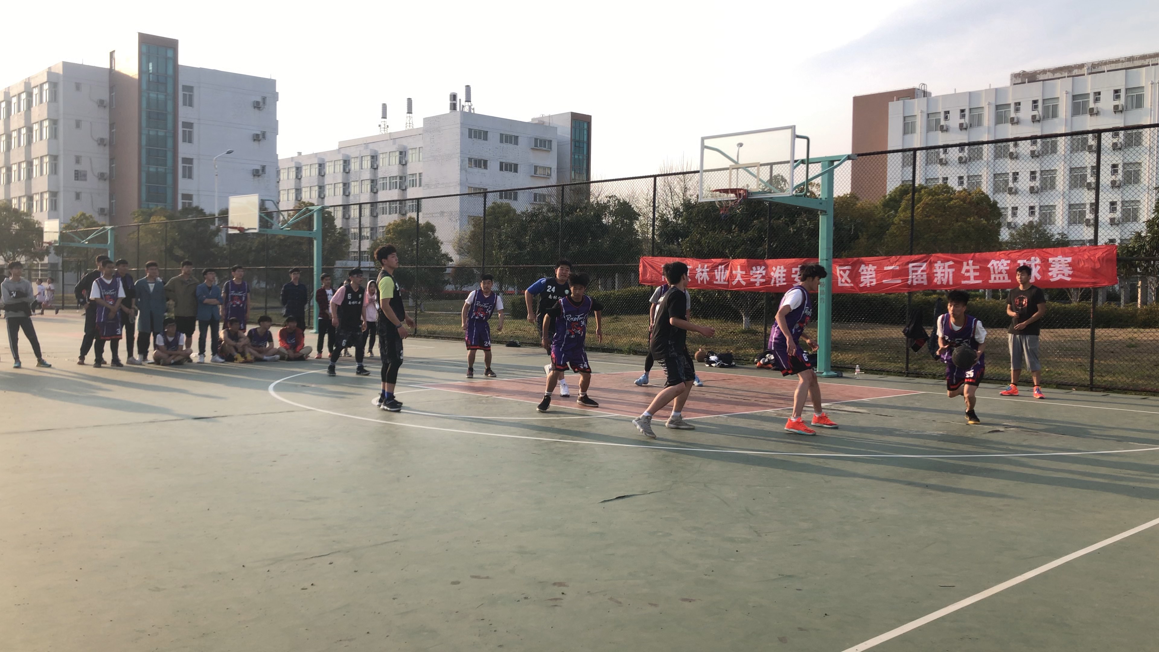南京林业大学淮安校区第二届新生篮球赛土木vs机械第四节下半段