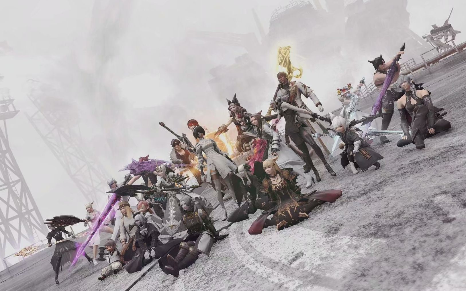 【FF14】4.11猫区24T蓝色生死恋之猛 男 也 要 喝 奶 茶(?)