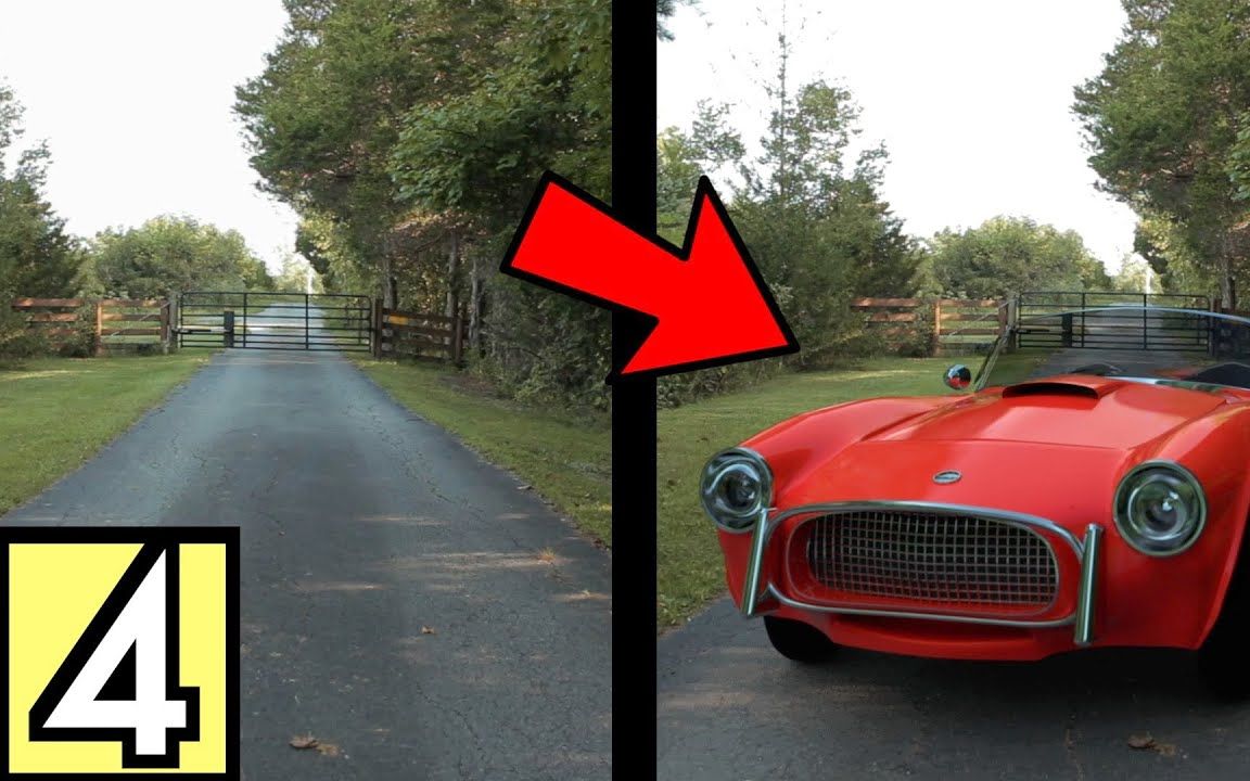 blender 视频中加入汽车