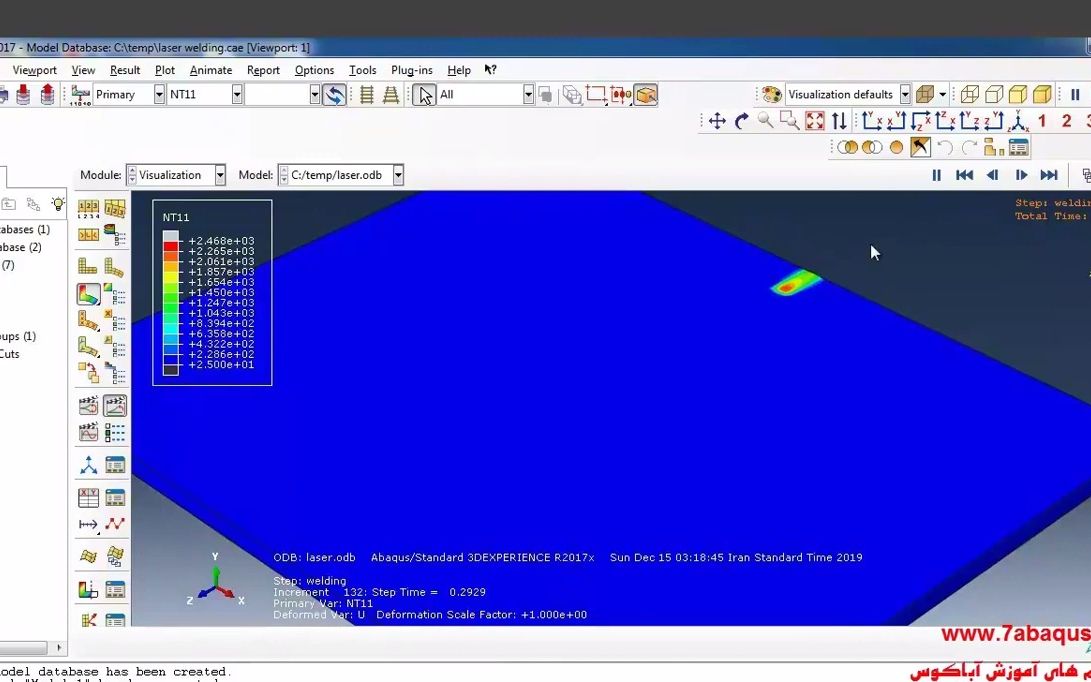激光焊接 Abaqus仿真Laser welding using DFLUX subroutine Abaqus