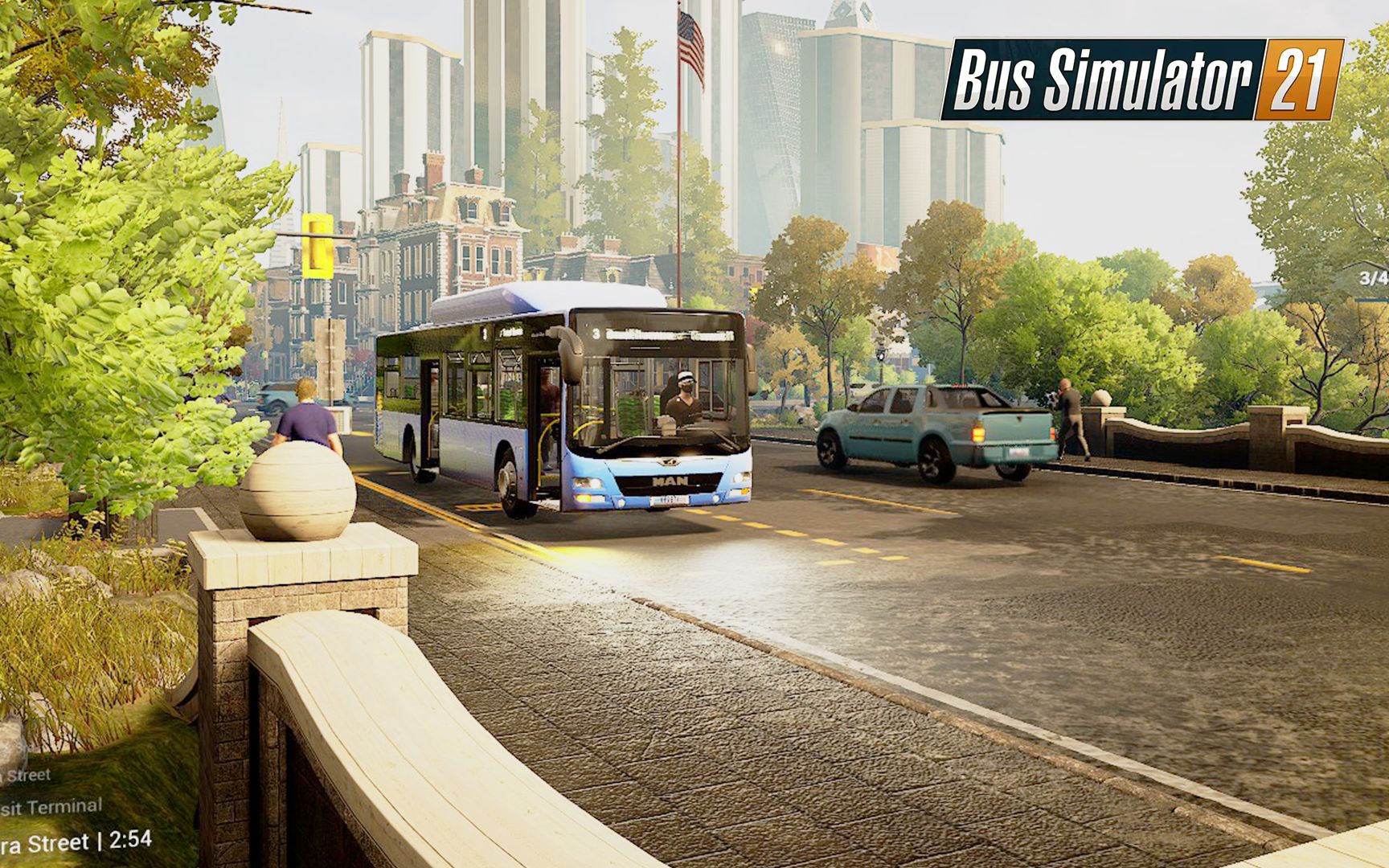 【巴士模拟21】#05 初探黄金岛! | 屑司机坐我腿上挡视野