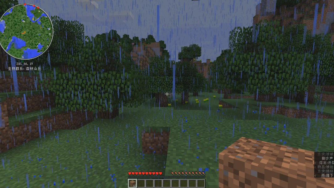 我的世界下雨天到处找丢掉的装备