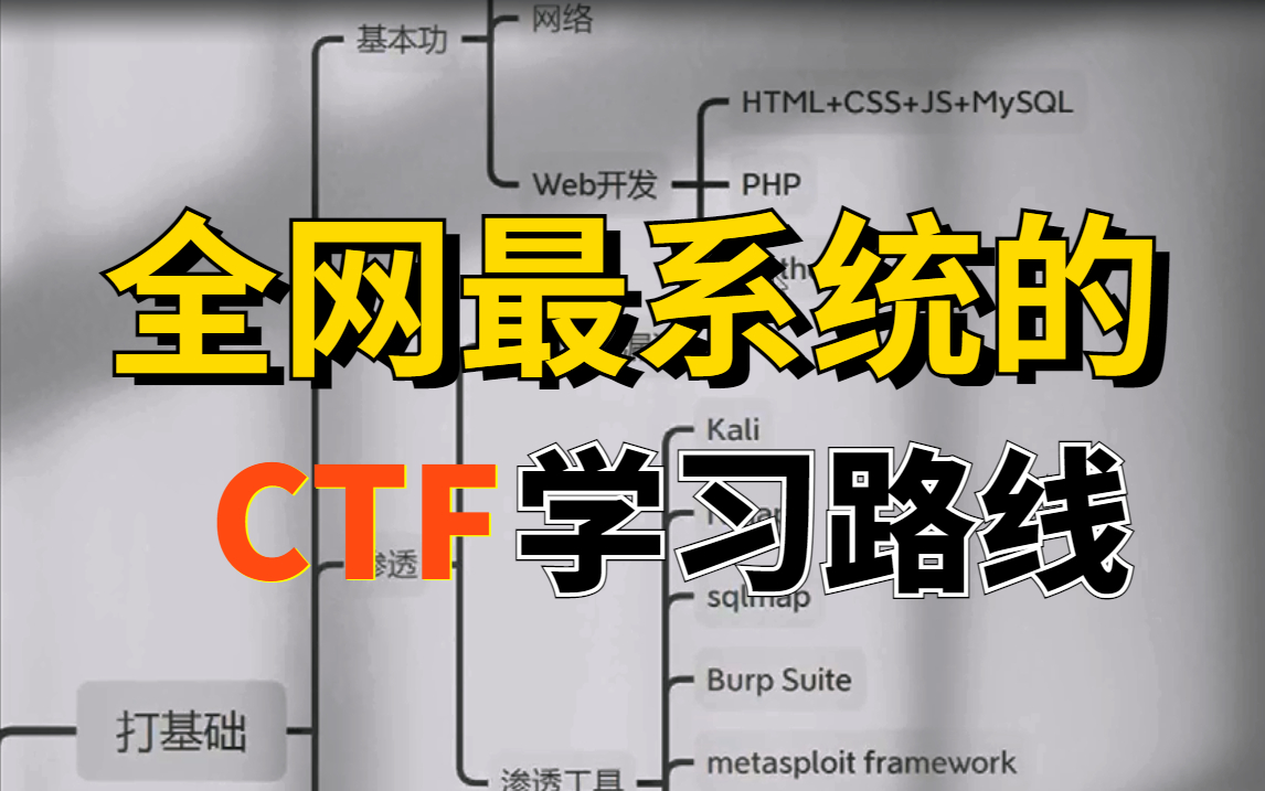 【新手学习CTF路线】呕心沥血,爆肝6个月整理! CTF | CTF比赛 | CTF...