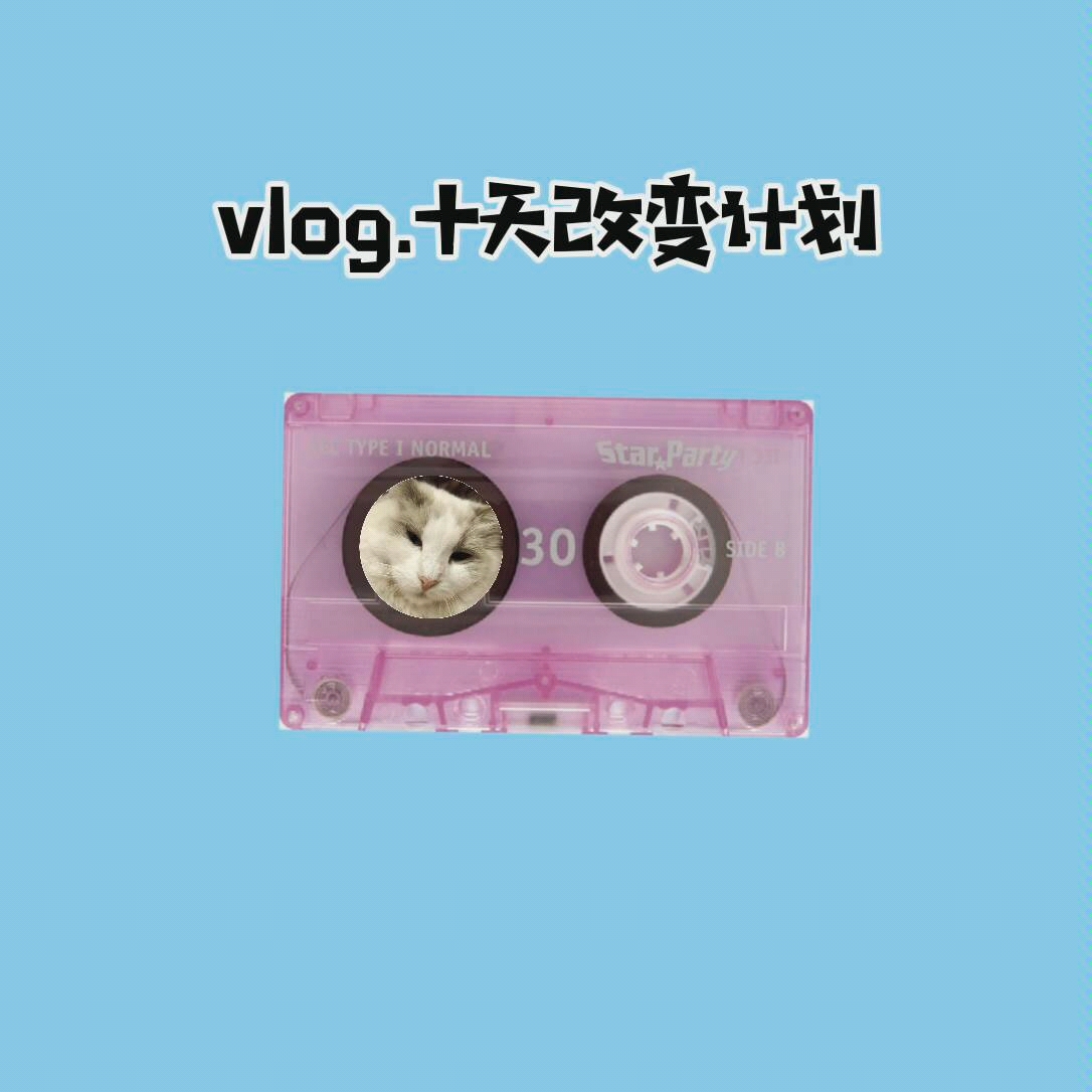 「打卡挑战vlog」十天计划/让我们一起!踏上变得更好的旅程!