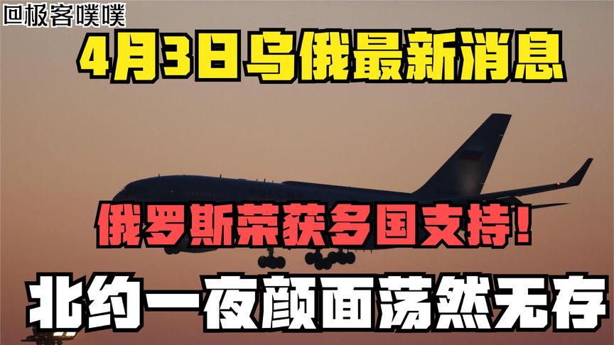 4月3日乌俄最新消息:俄罗斯荣获多国支持!北约一夜颜面荡然无