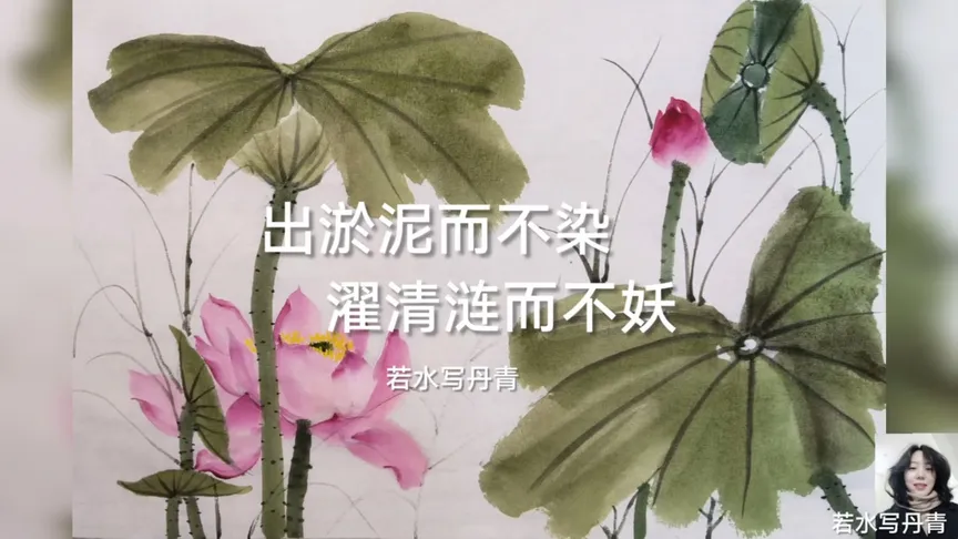 国风绘画-[出淤泥而不染,濯清涟而不妖],国画荷花画法悟其品格