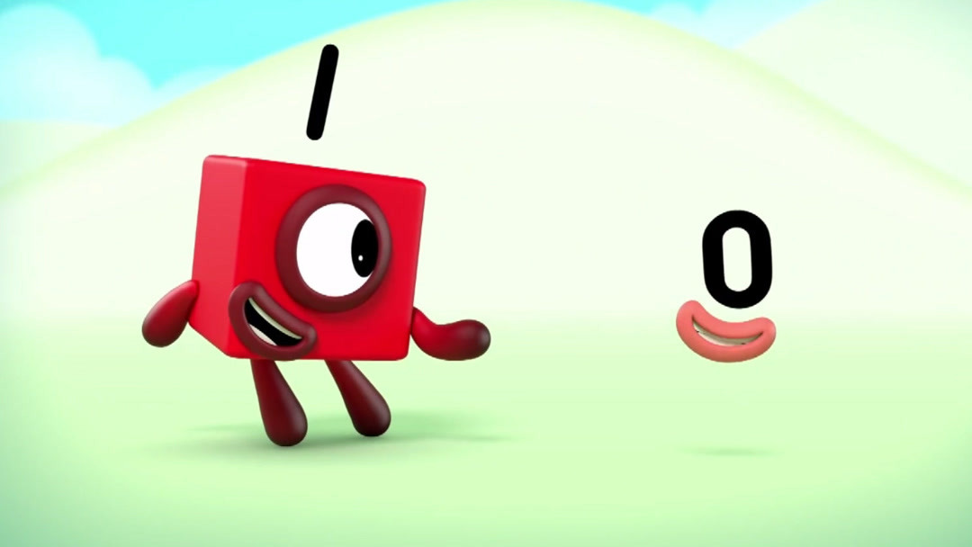 数字积木 趣味动画:终于有比小1小的弟弟出现了,原来的0啊