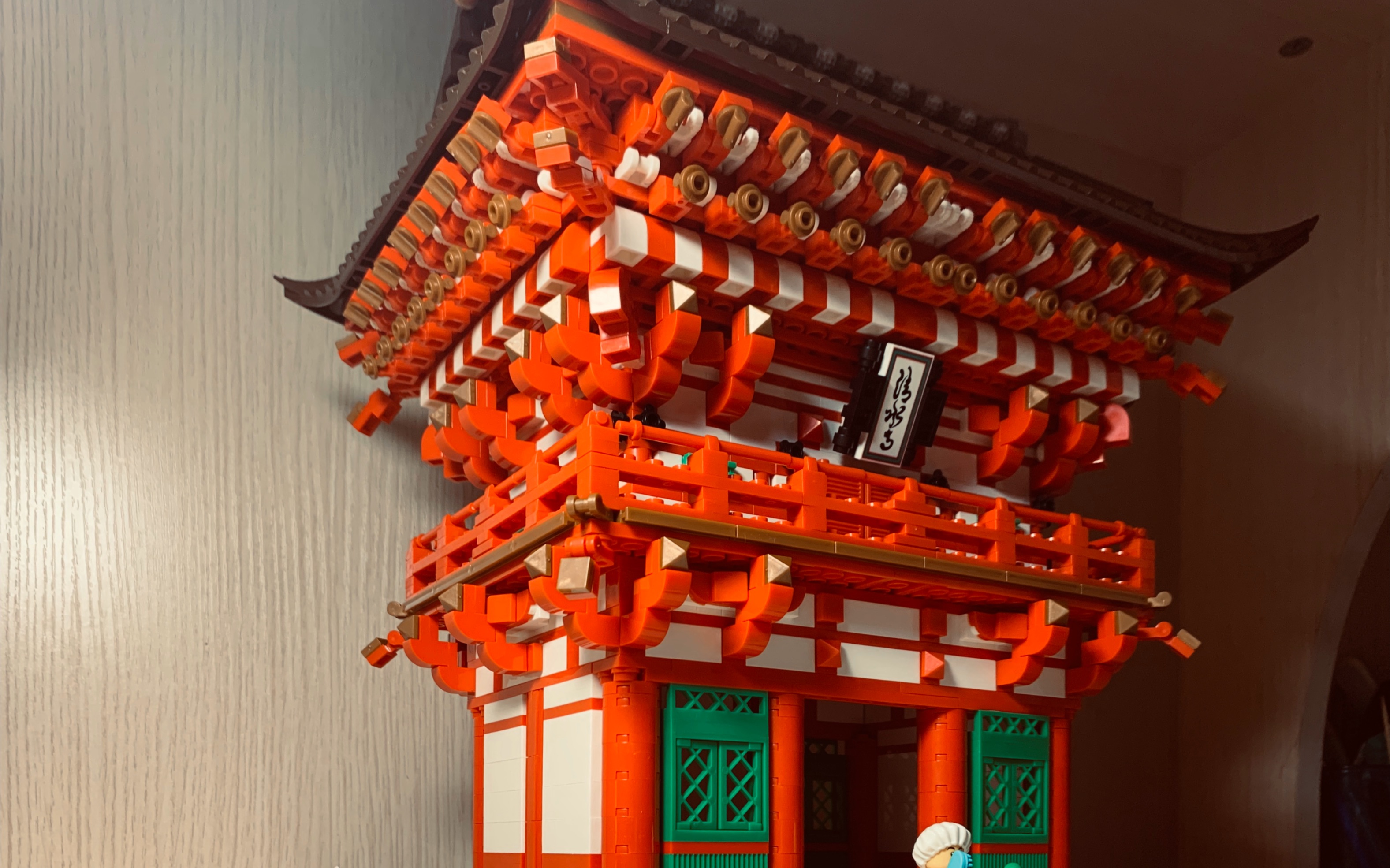 【定格动画】万格清水寺仁王门乐高式积木定格拼搭