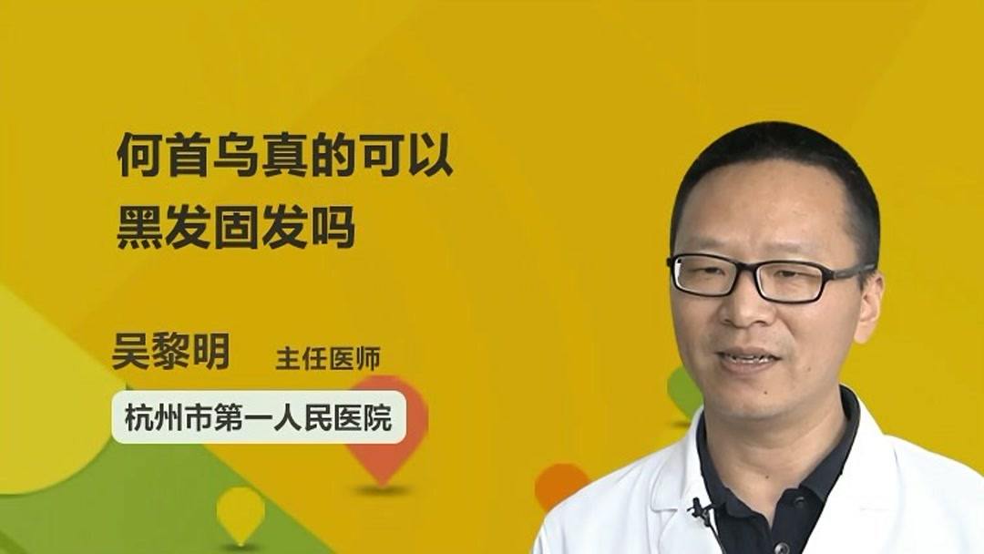 何首乌真的可以黑发固发吗