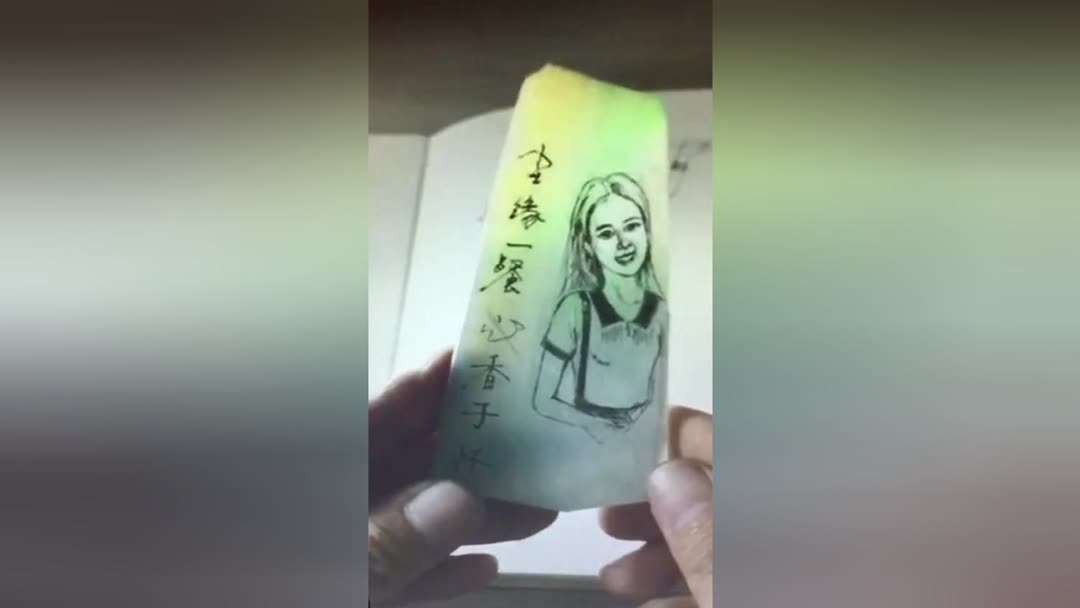 雕刻师雕刻翡翠原石图案大胆想法,老板都叫好