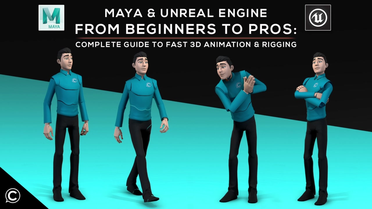 Maya与UE4角色跳舞动舞蹈画实例制作视频教程