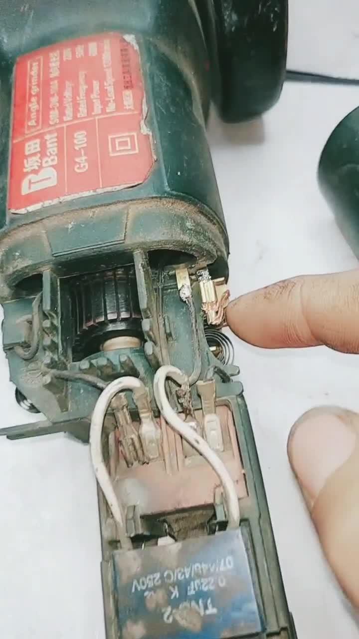 教你角磨机坏了自己维修