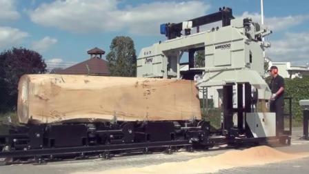 原木材到木板的加工过程,全部都是机械化生产了!