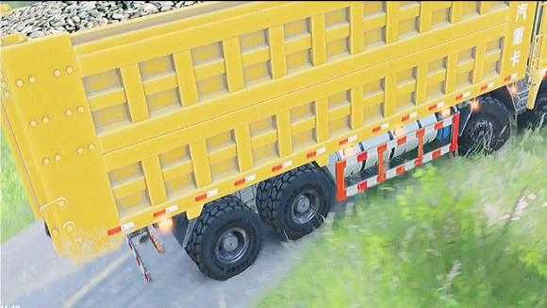 #旋转轮胎#自卸车#工程车#卡车之家#游戏#越野车#新手驾驶