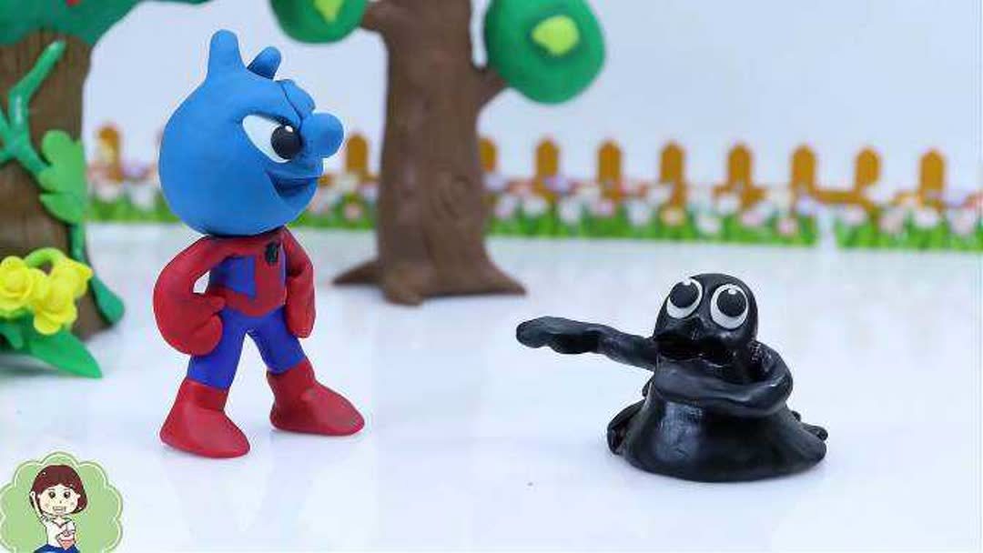 粘土动画:小黑为非作歹,幸好小蓝见义勇为!