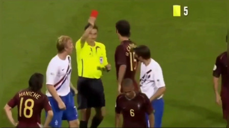 世界杯单场比赛4红16黄,C罗被踢伤离场,场面一度失控