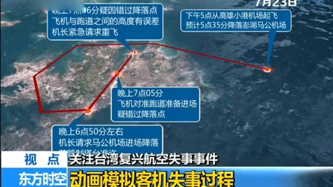 生活资讯视频动画模拟台客机失事过程